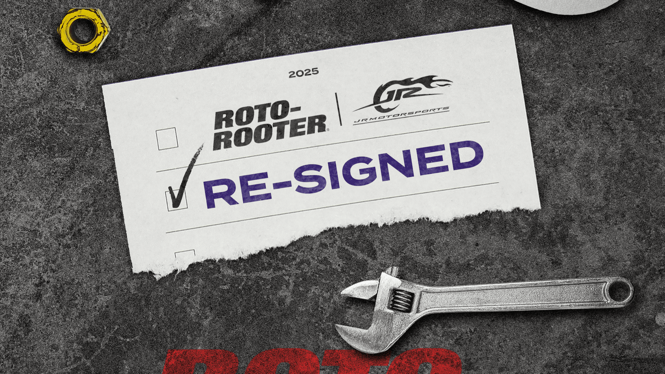 Roto-Rooter to Return to JR Motorsports - JR Motorsports