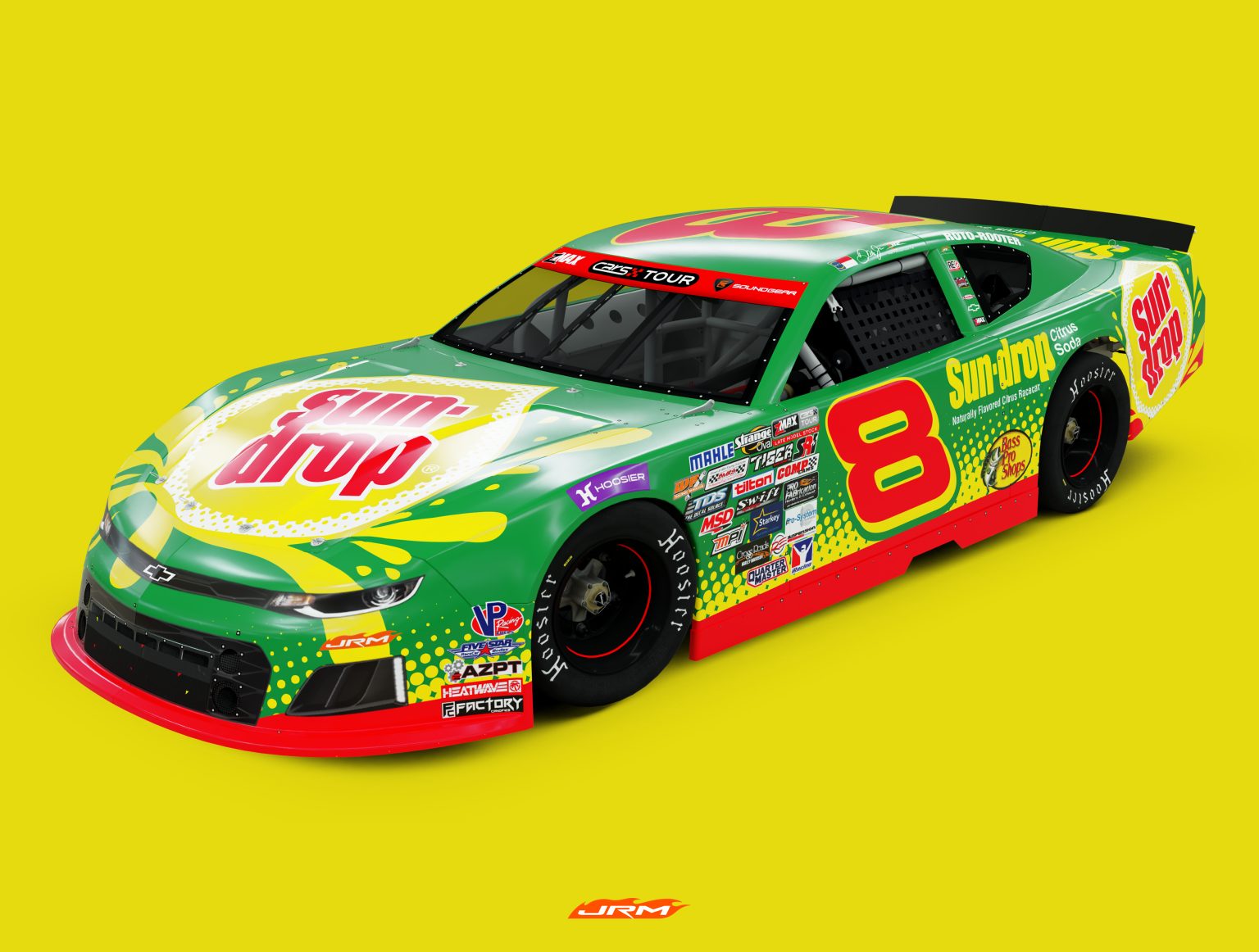 All Angles: No. 8 Sun Drop Chevrolet Late Model - JR Motorsports