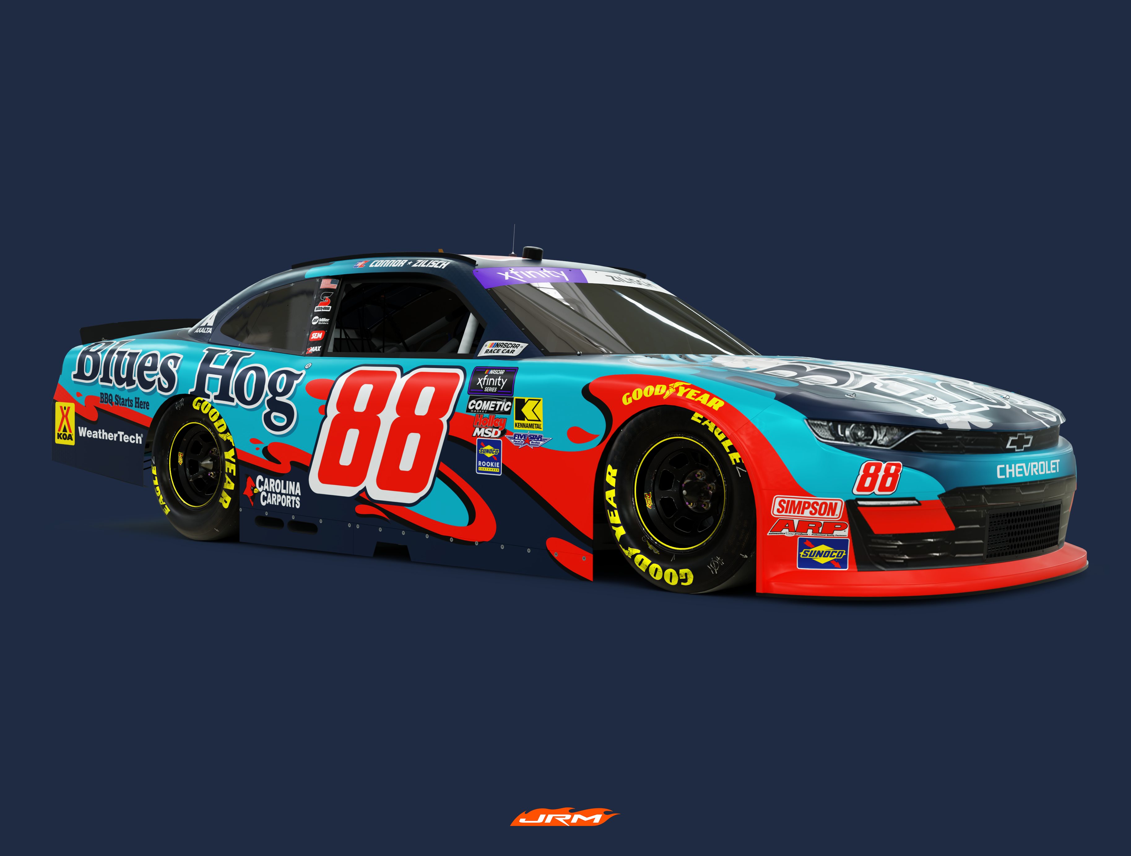 All Angles: No. 88 Blues Hog Chevrolet - JR Motorsports