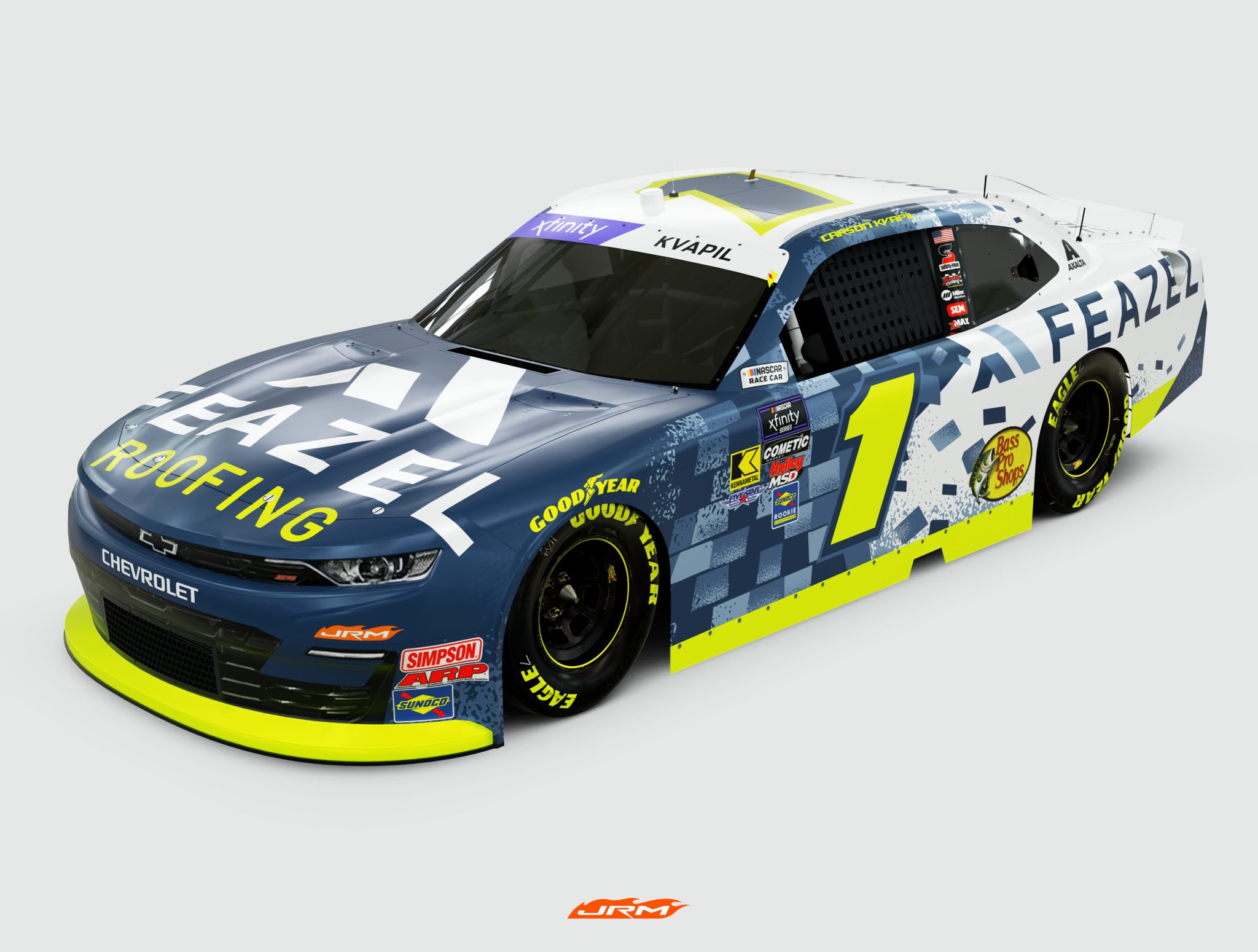 All Angles: No. 1 FEAZEL Roofing Chevrolet - JR Motorsports
