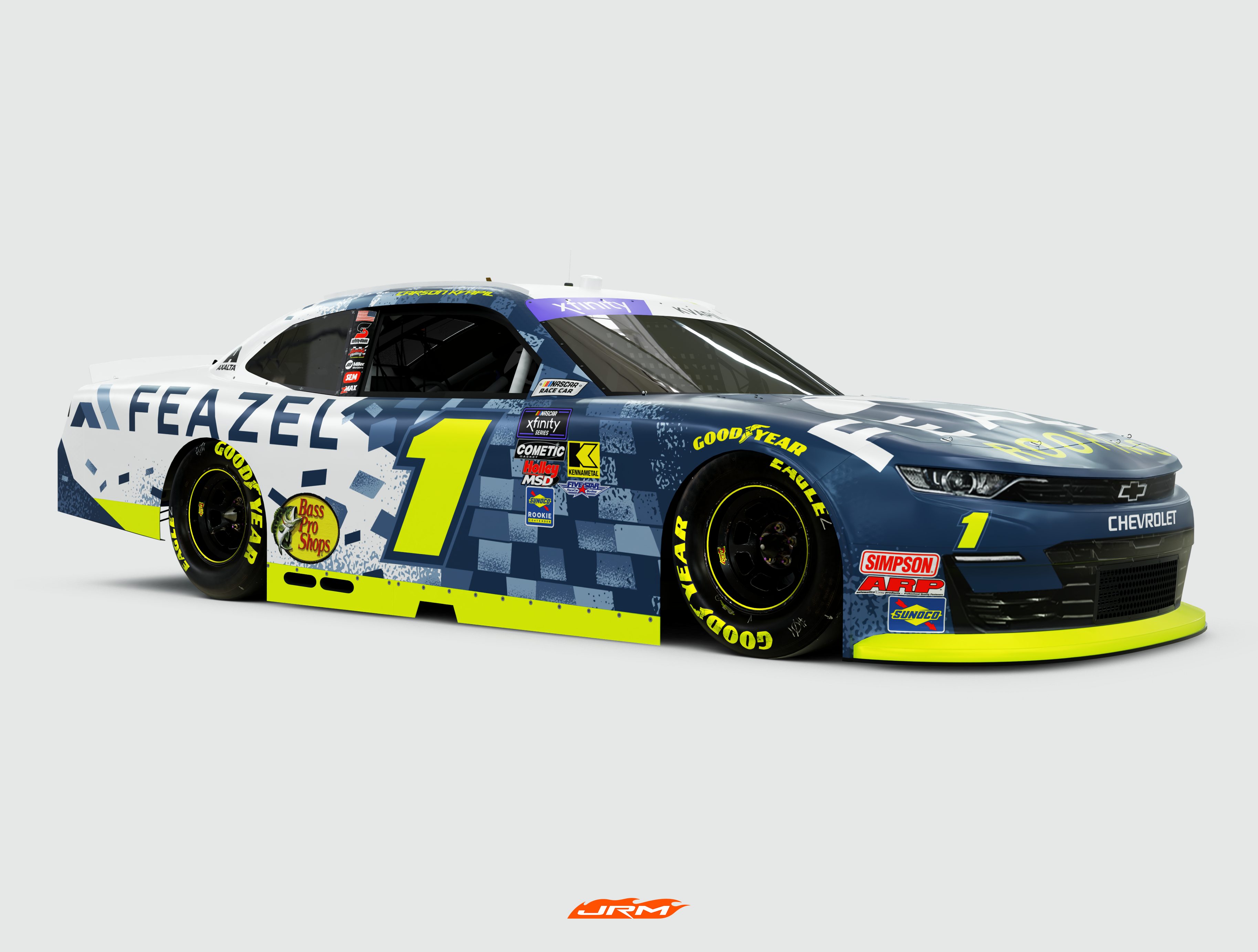 All Angles: No. 1 FEAZEL Roofing Chevrolet - JR Motorsports